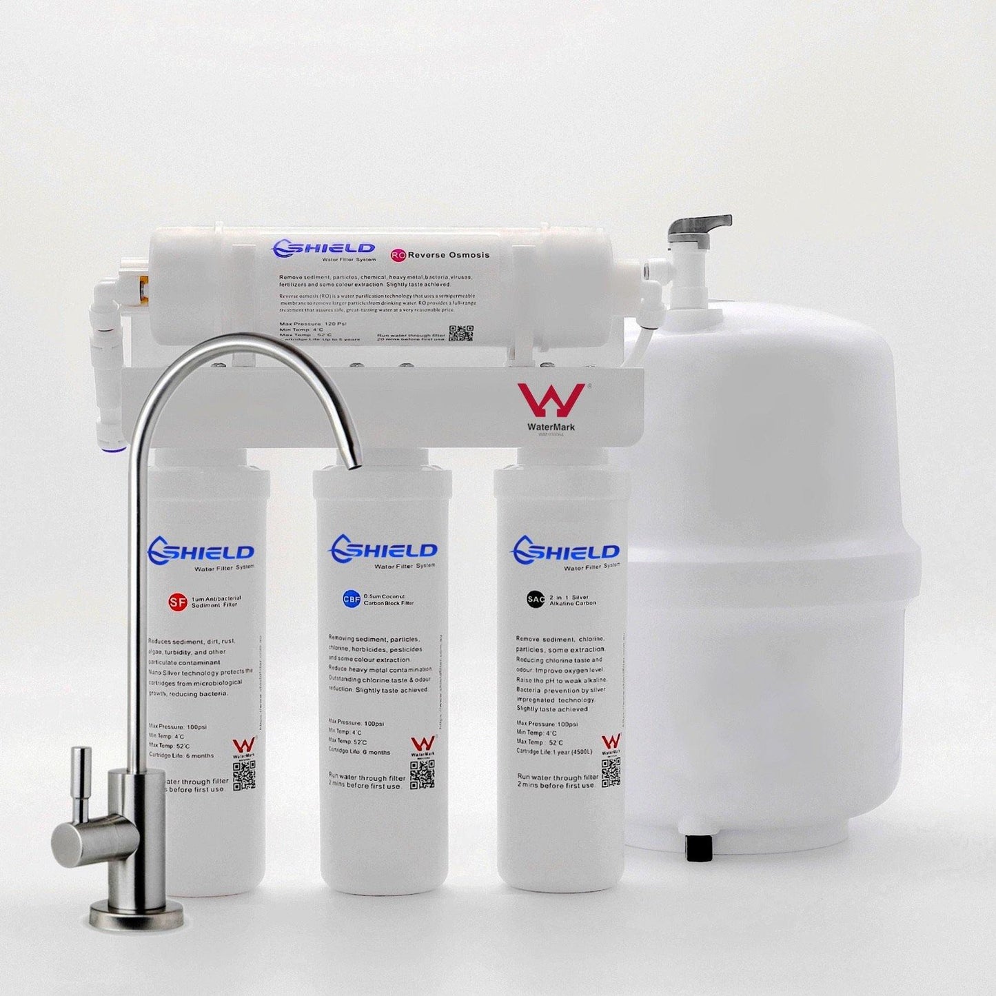 5 Stages Weak Alkaline Reverse Osmosis Water Filter System 150G RO Qui ...
