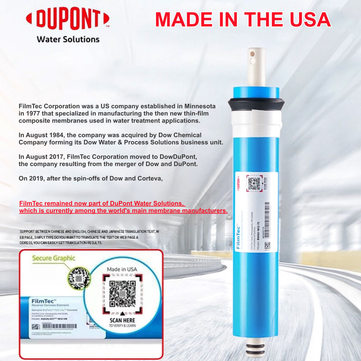 Hydrotech 4 Stages Reverse Osmosis Water Filter System USA MADE Filmte ...